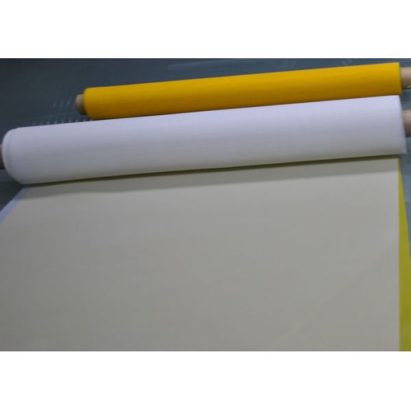 Quality 110T 40 Micron White Polyester Screen Printing Mesh 144 Inch for sale