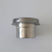 Quality Silver 6 Inch Double Wall Chimney Pipe Twist Insulated Adaptor CE & ISO9001 for sale