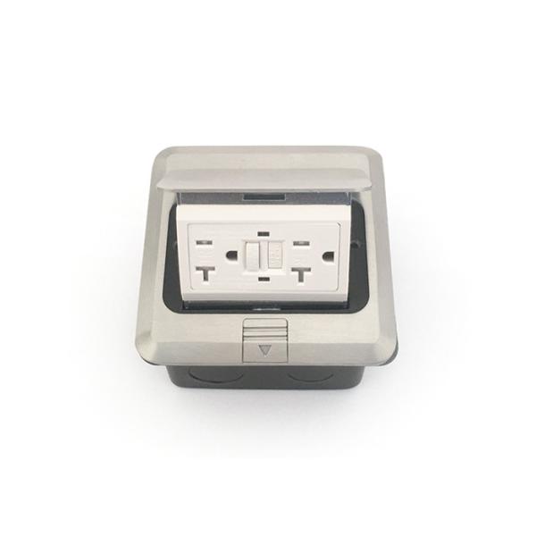 Quality Damped Pop Up Floor Outlet With 20A 125V 60Hz 2015 UL / CUL Listed White GFCI Tamper Resistant for sale
