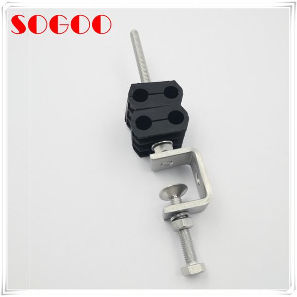 Quality M8 Threaded Hole Feeder Cable Clamp SUS304 PP Rubber For Base Station for sale