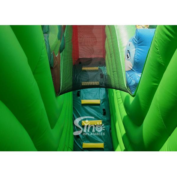 Quality Jungle Theme Kids Backyard Inflatable Amusement Park With Digital Printing For for sale