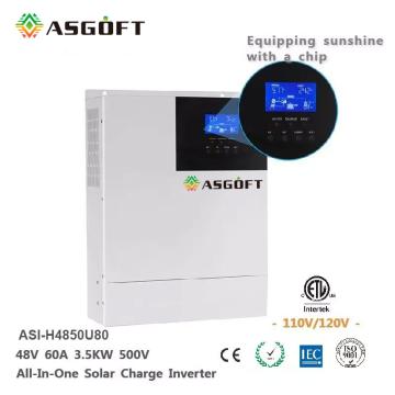 Quality MPPT Hybrid 5KW Off Grid Solar Inverter 48V 80A Smart WiFi control for sale
