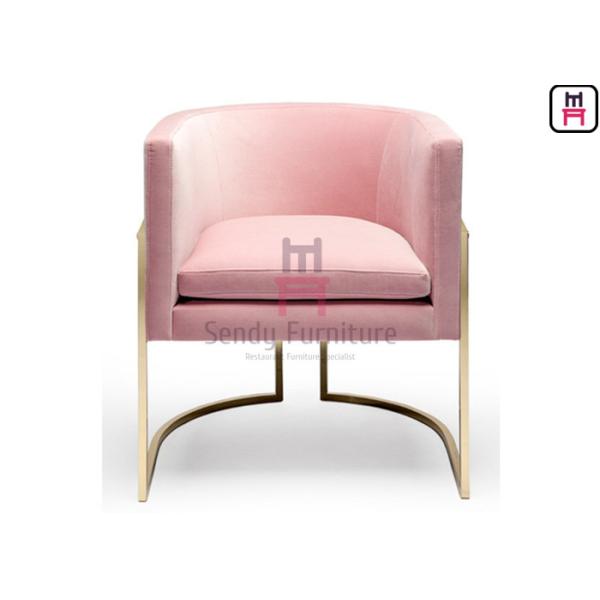Quality 0.42cbm Restaurant Dining Chair Velvet Upholstered Low Back for sale