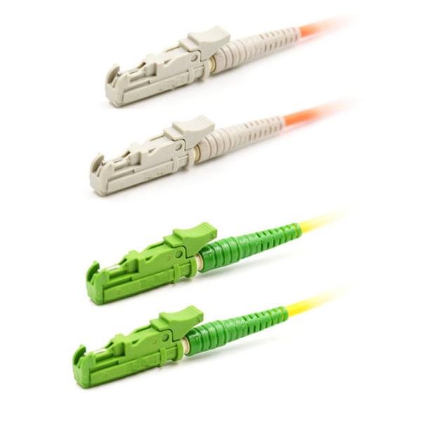 Quality E2000 APC To LC Duplex Patch Cord 10m Single Mode Fiber Patch Cable OS2 for sale