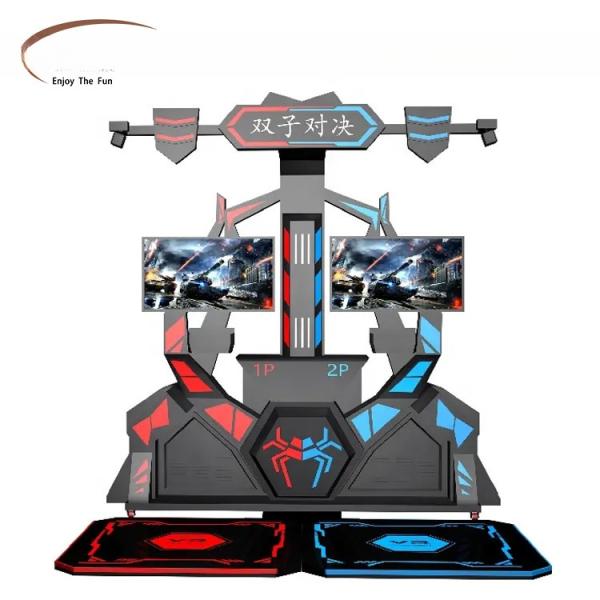 Quality 360 Vision VR Arcade Shooter 9D VR Game Machine Double Players Low Maintenance for sale