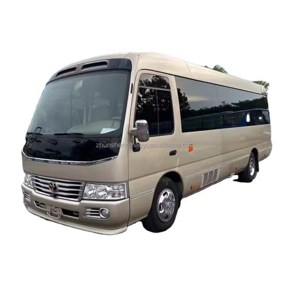 Quality Used Toyota Coaster Bus 2axel Diesel Engine A/C Roller Coaster Passenger LHD/Rhd for sale