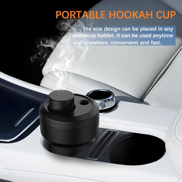 Quality Complete Chicha Mini Hookah Set Fancy Healthy Smoking Function with Black Glass for sale