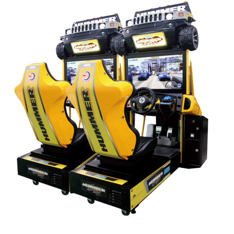Hummer racing arcade machine front view