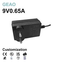 Quality 0.65A 9V DC Wall Adapter Electric 10W Wall Mount Power Supply for sale