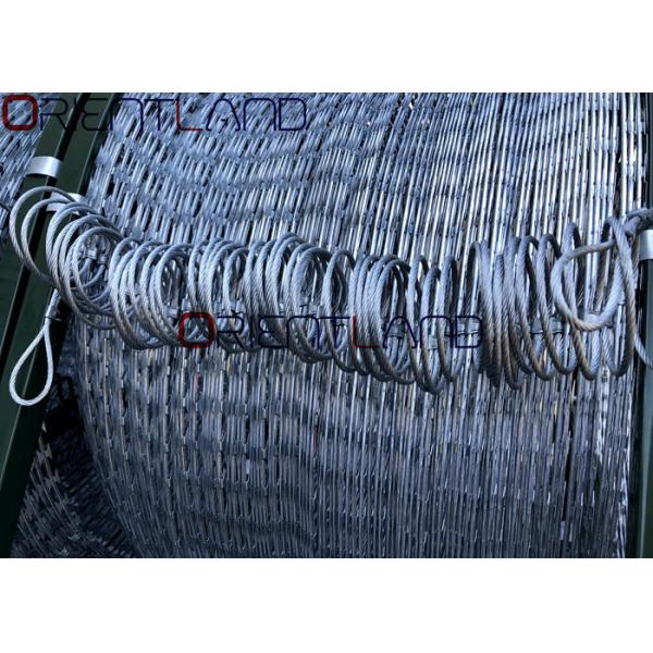 Quality Triple Strand Razor Wire Fence Wall Obstacles Pyramidal Type 10m Length for sale
