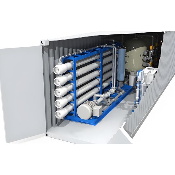 Quality 5-7 Stages Containerized RO System For TDS Brackish Water Desalination for sale