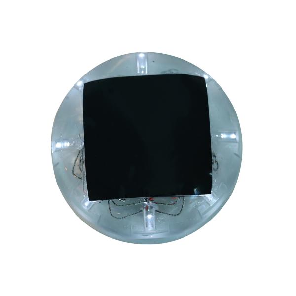 Quality White Flashing 12000mcd Solar Powered Road Studs , Motorway Cat Eyes for sale