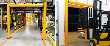 Height Restrictor Building Protection Protects doorframes Anti-Collision Guardrails