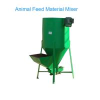 Quality Double Paddle Cow Animal Feed Mixer 4kw 1500kg/ H 2000kg/ H Green for sale