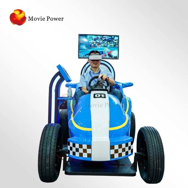 Quality Indoor Arcade Racing Car Virtual Reality Simulator With 3 Screen 4KW for sale