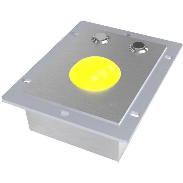Quality Stainless Steel Rugged Industrial Trackball Mouse Waterproof for sale