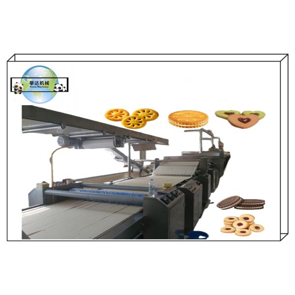 Quality PD250-PD1000 Sandwich Biscuit Processing Line Equipment, Automatic Sandwich Wafer Biscuit Machine Production Line for sale