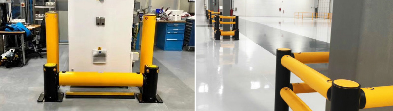 HC MC  Building Post Safety Barrier Warehouse flexible anti-collision system FS-2023A