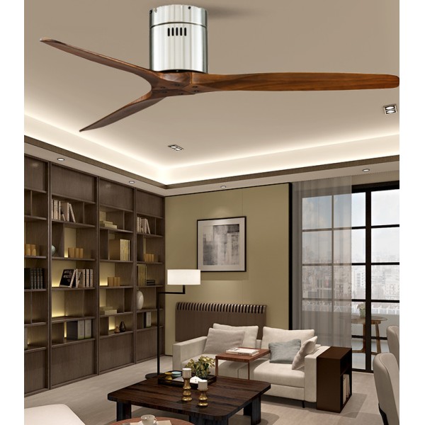 Quality Remote Control Fan With 3 Blades Flush Mount Three Blade Ceiling Fan for sale