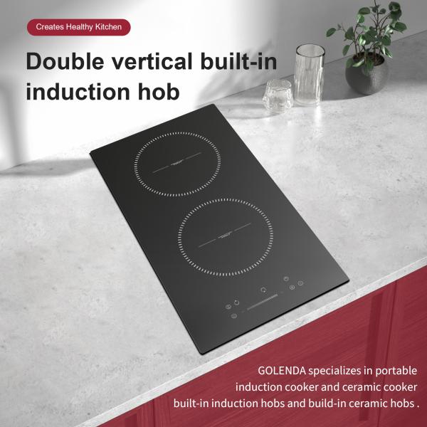 Quality Waterproof Two Burner Induction Stove Top Cooktop 5500W Touch Control for sale