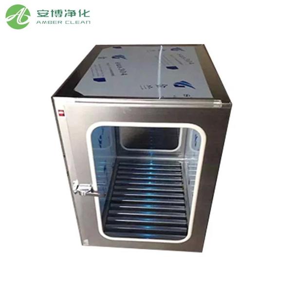 Quality UV Light Stainless Steel Mechanical Interlock Cleanroom Pass Through Box for sale