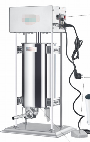 Quality Commercial Stainless Steel Sausage Stuffer Filler with Various Capacities and Easy Hygienic Refilling for sale
