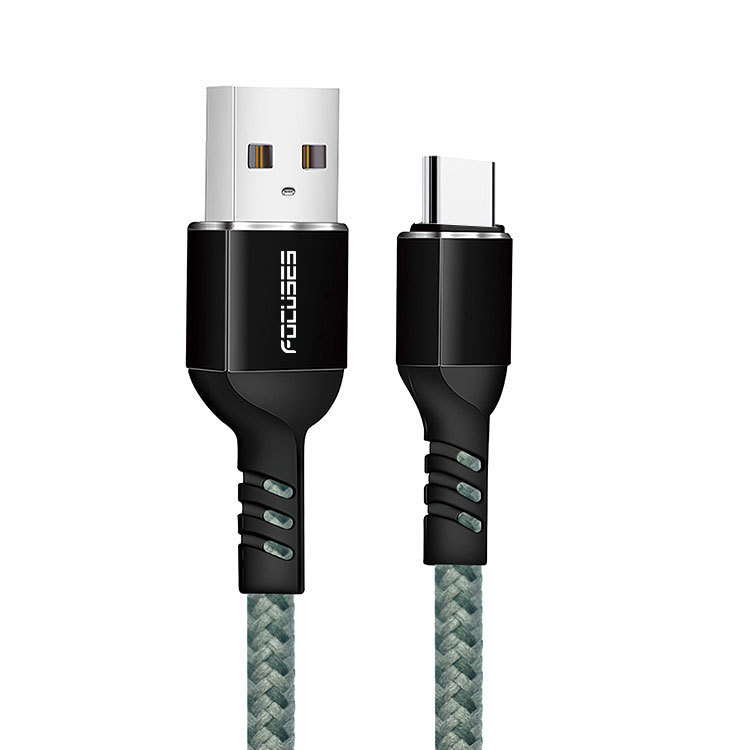Quality 3.0A Fast Charger Support 480Mbps Data Transfer Nylon USB A to Type C Cable for sale