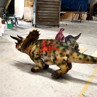 Quality New Realistic Animatronic Remote Control Walking Robot Dinosaur Triceratops Robot Dog for sale