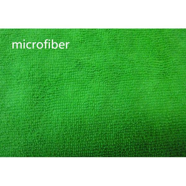 Quality Green 150cm Width microfiber car cleaning cloths Kitchen Bathroom Use Warp Terry Fabric for sale