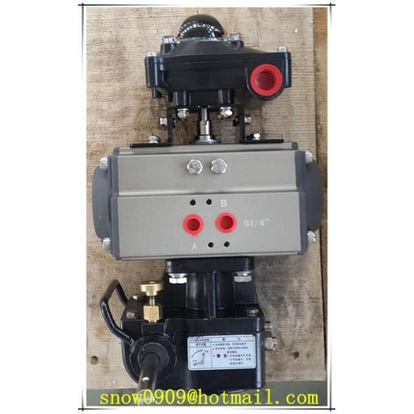 Quality 2-8bar 90 Degree Single Acting Pneumatic Actuator Ball Valve for sale