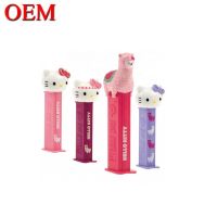 Quality Customized 3D Cartoon Toy Hellokitty Plastic Candy Dispenser Oem Candy Packs for sale