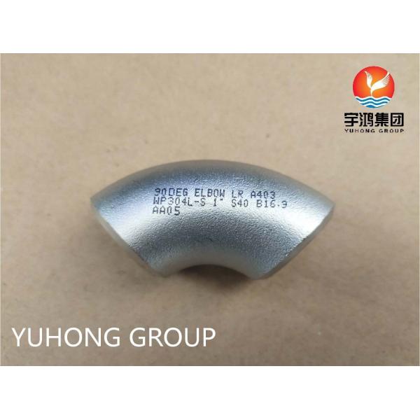 Quality ASTM A403 WP304-S 90DEG. Stainless Steel Elbow BW Fittings for sale