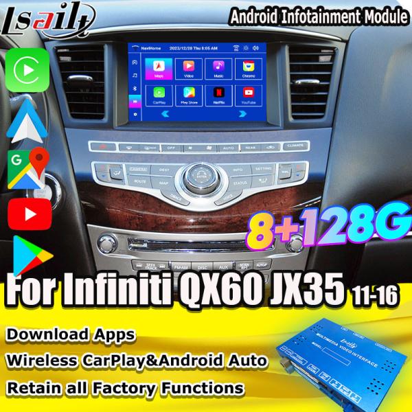 Quality Lsailt 8G Android Multimedia Interface for Infiniti QX60 JX35 2011-2020 Integrated Wireless CarPlay, Android Auto for sale