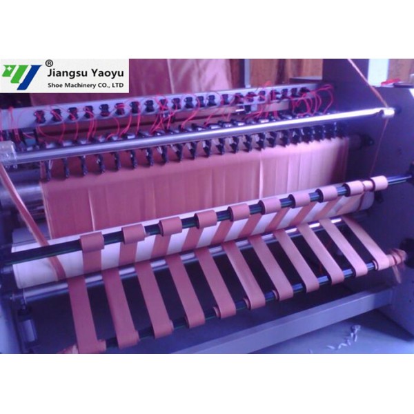 Quality Energy Saving Leather Fabric Strip Cutter Machine For Chemical Fabric / Nylon for sale