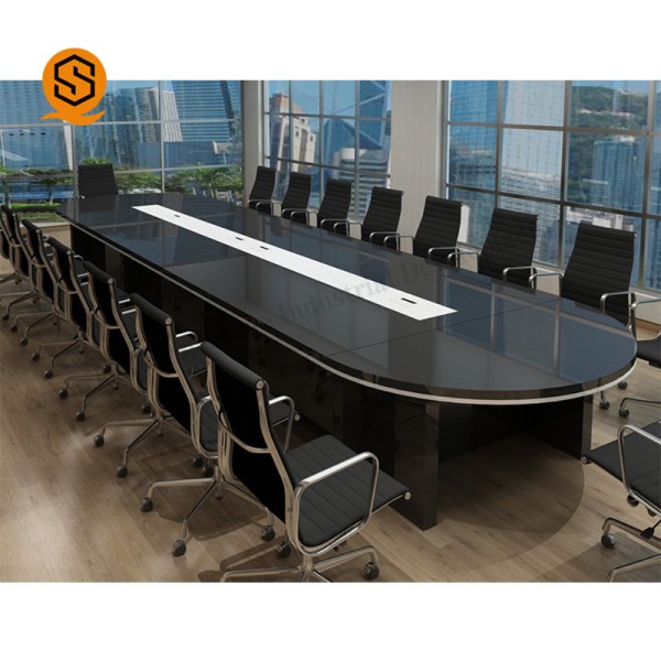 Quality Antibacterial Solid Surface Conference Table Oval Meeting Room Table for sale