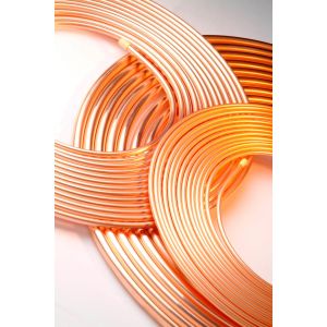 Quality ASTM B280 AC Spare Part Pancake Coil Copper Pipe Soft Temper Ends Capped for sale