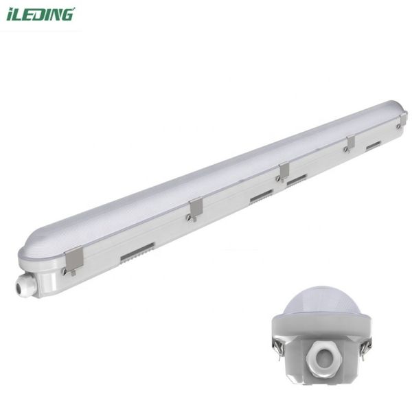 Quality Surface Mount Tri-proof Light 5FT 24W Industrial LED Vapor Tight Fixture with CRI Ra 80 for sale