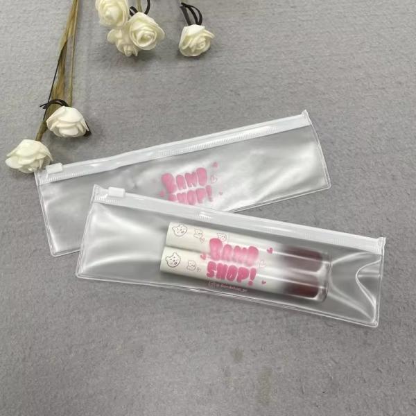 Quality Clear Waterproof Zipper Pouch Screen Printing / Gravure Printing Weight Capacity for sale