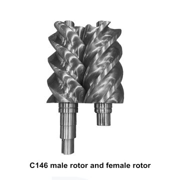 Quality Customized Color Atlas Copco Air End Screw Air Compressor Rotor And Discharge for sale