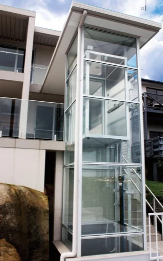 Quality Glass Door Panoramic Elevator Without Pit 250kg 3 Persons for sale