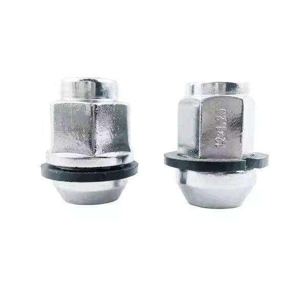 Quality M12x1.25 Hex Wheel Lug Nut With Spacer Chrome for sale