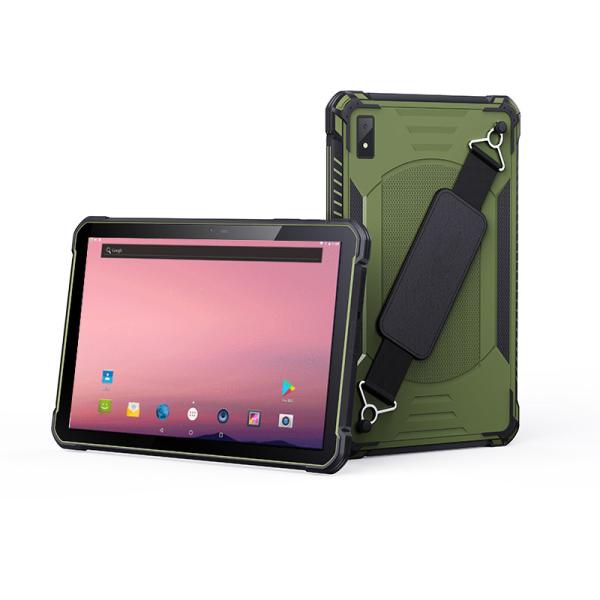 Quality 10 Inch Rugged Tablet Computers Android With Shoulder Strap NFC for sale