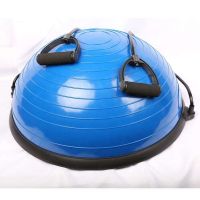 Quality Fitness Center PVC Yoga Half Balance Ball with Resistance Band and Twisting for sale