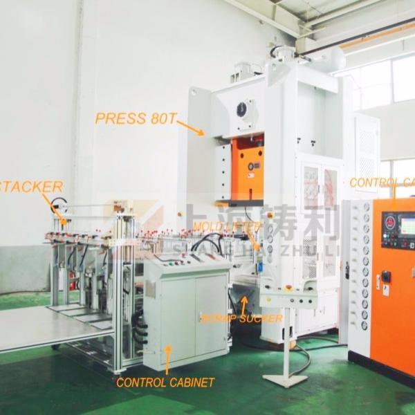 Quality 12T aluminium Foil Container Manufacturing Machine SMC 68 TIMES/MIN for sale