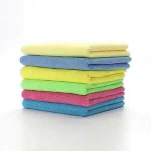 Quality 40x40cm Print Logo Microfiber Duster Cloth for High Water Absorbency and Lint for sale