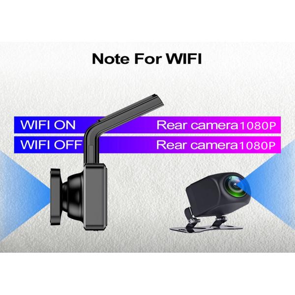 Quality MSTAR MSC8336 Dashboard Car Cam Recorder Display 1080P Dual Lens Built-In WiFi for sale