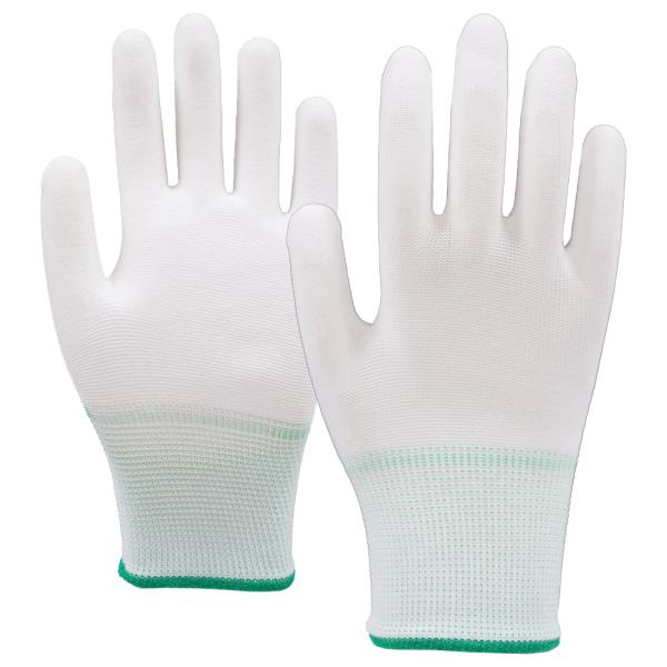 Quality 13 Gauge PU Coated Polyester Handling Gloves Breathable for sale