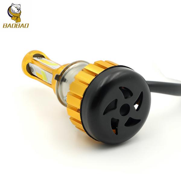 Quality 50W White Yellow Flash Universal Motorcycle Mini LED Headlight Bulbs for sale