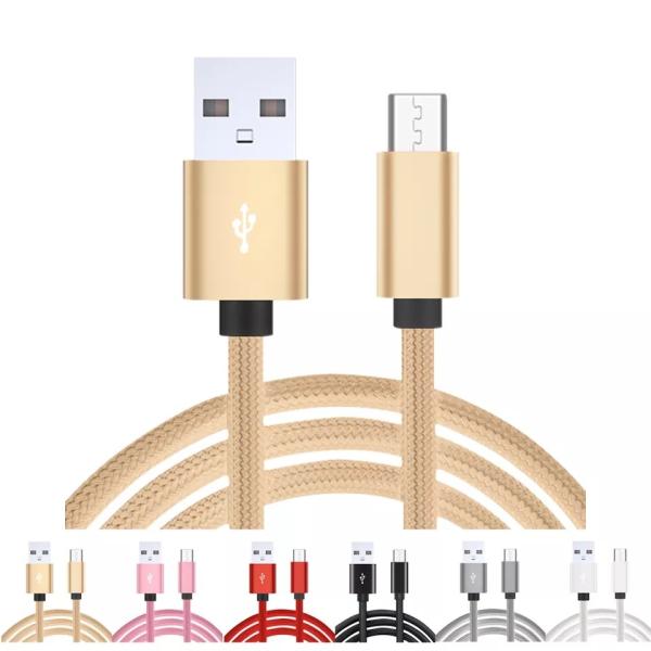 Quality 3m 10ft Micro USB V8 Cable , Flexible Mobile Phone Charging Cable for sale