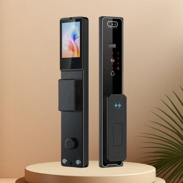 Quality Smart Door Lock with 3D Face Passcode IC Card Key Doorbell Tuya App Compatible for sale